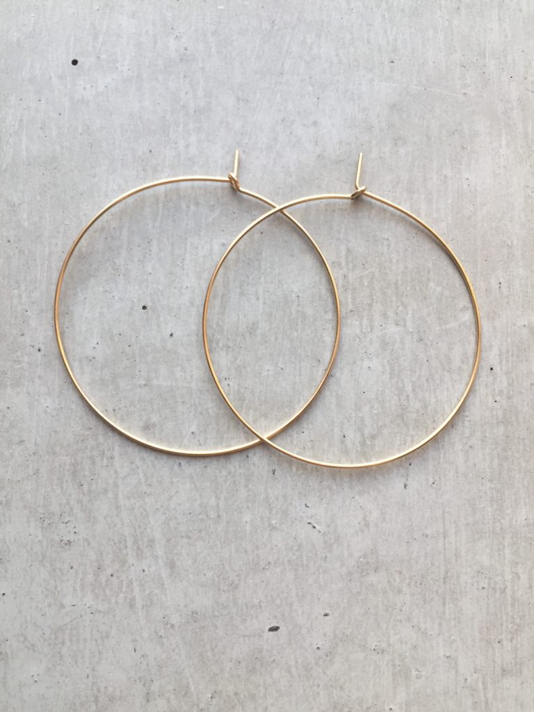 Simple Gold Hoop Earrings | Reija Eden Jewelry